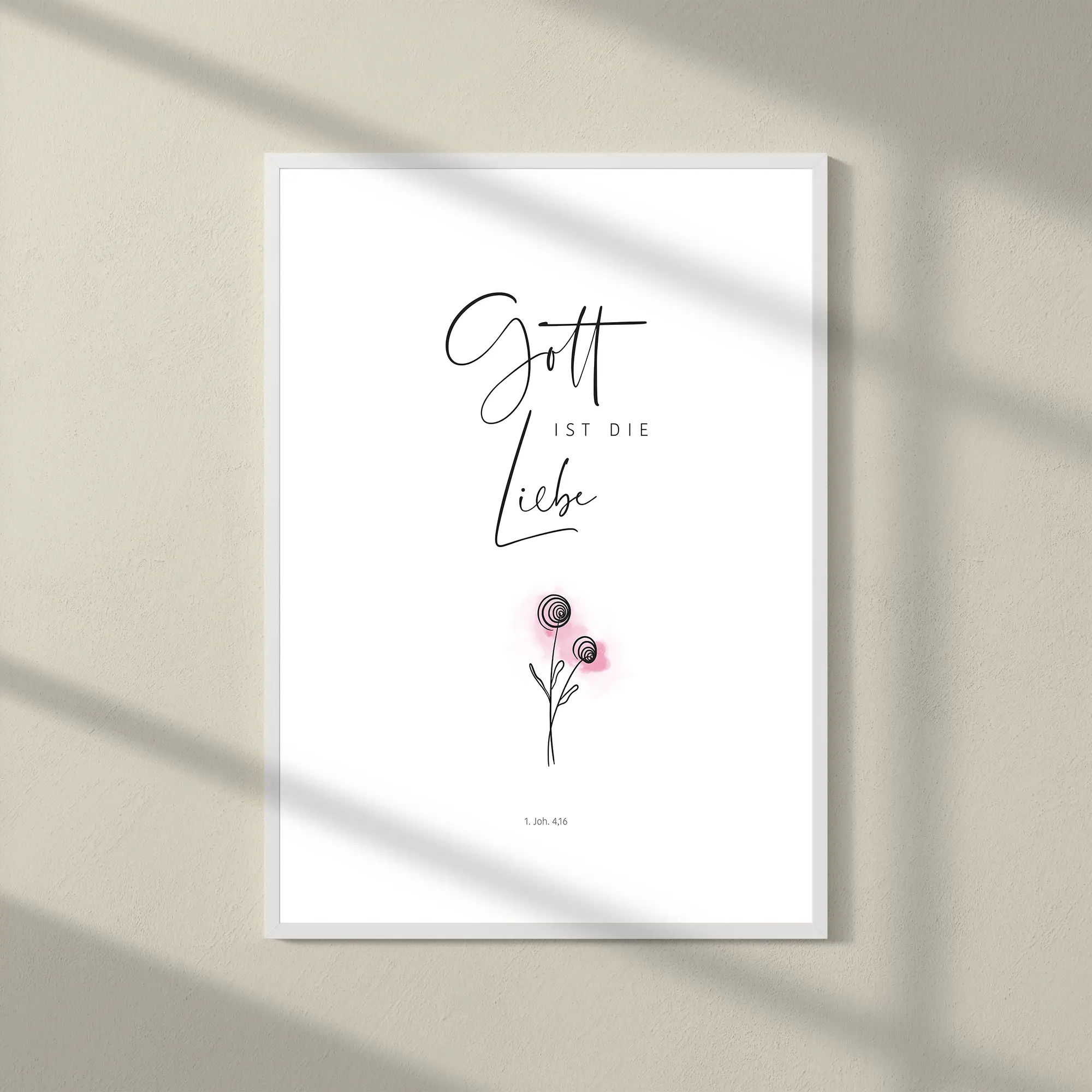 Poster "Gott ist die Liebe" - Christliche Karten und Poster