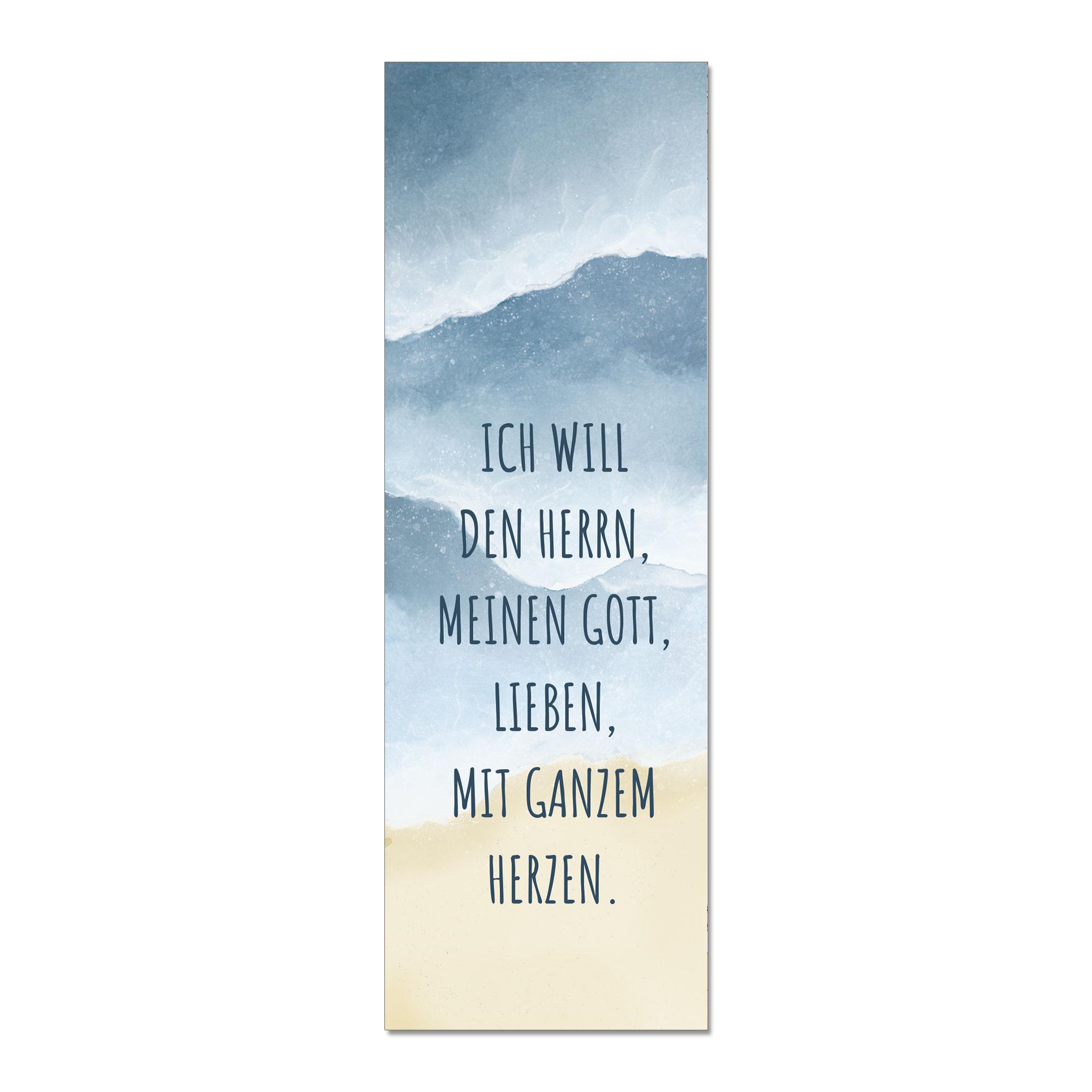 Lesezeichen "Meinen Gott lieben" - Christlicher Onlineshop